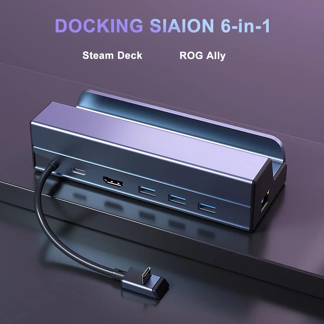 6-in-1 Steam Deck/Rog Ally Docking Station | Back from China