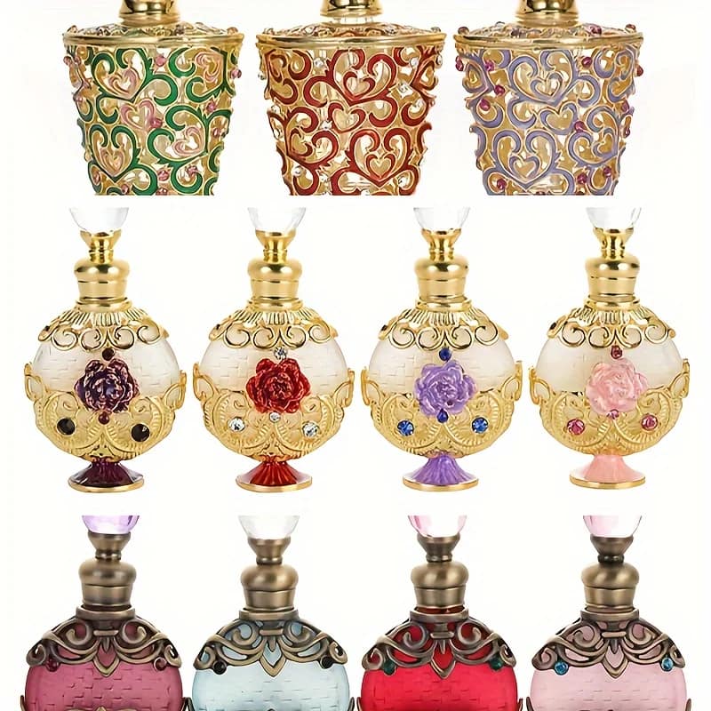 Dubai Rose Perfume Bottle in Cameroon | 10ml Metal Attar Oil Gift